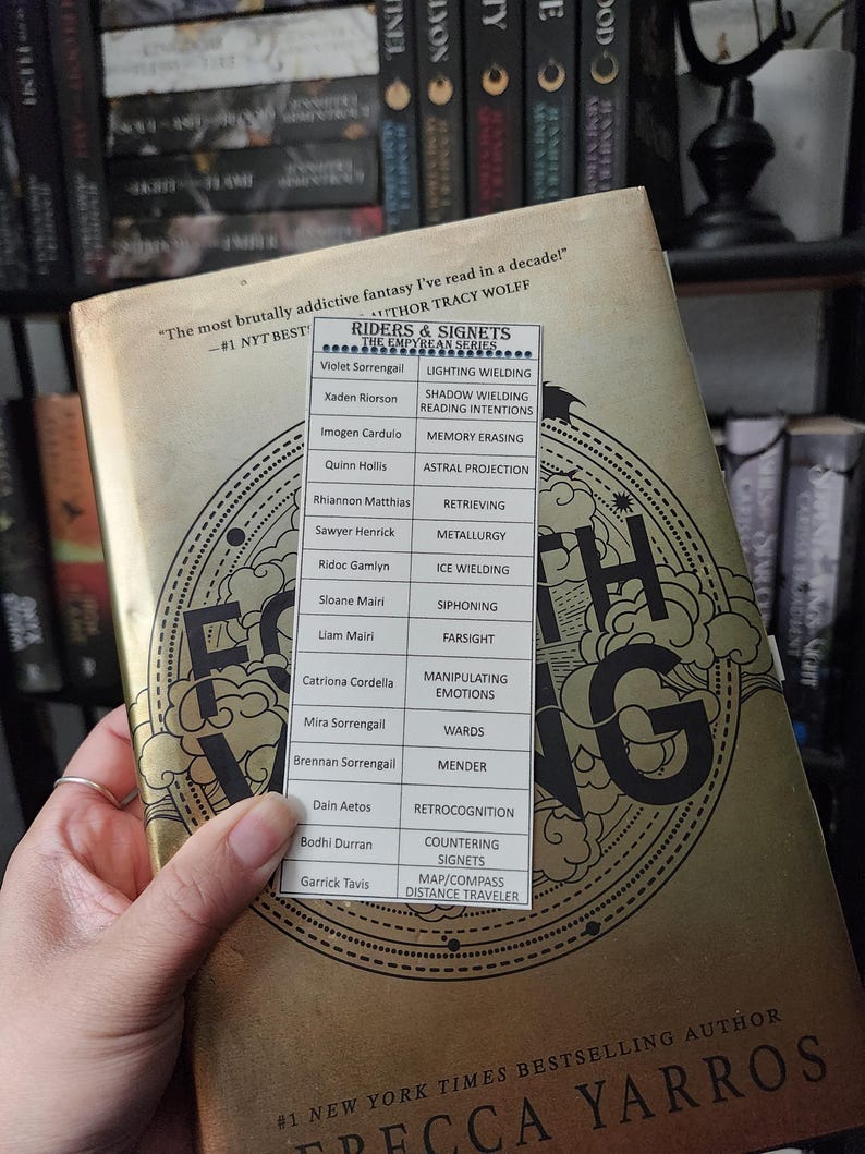 The Empyrean Series| Fourth Wing | Iron Flame| Onyx Storm - Etsy