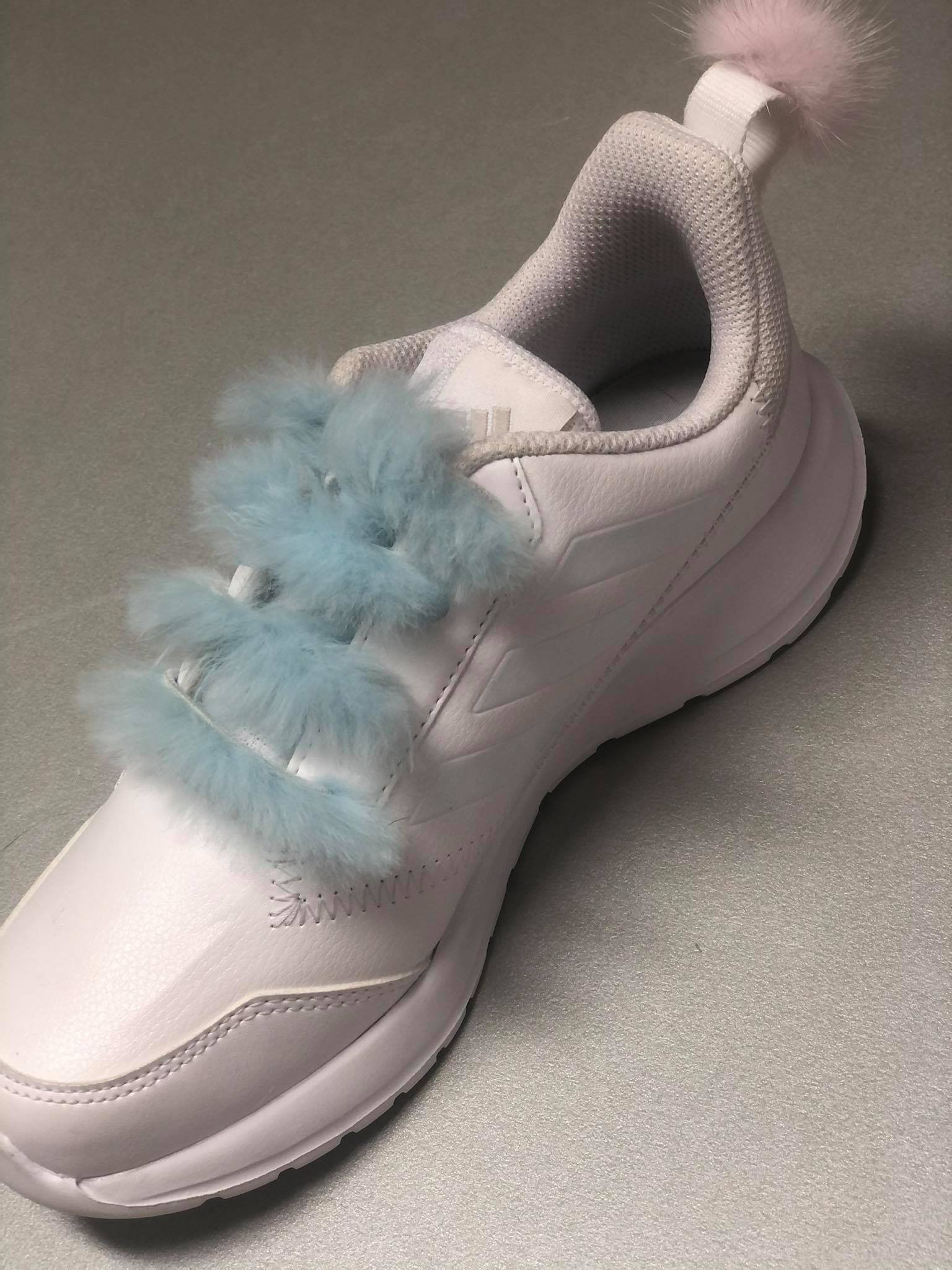 Rabbit Fur Shoelaces: Eco Fur Shoe Accessory (90cm) - Etsy UK