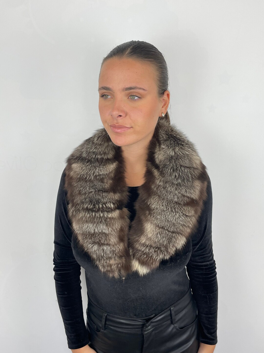 Fur Collar of Fin Raccoon Fur - Etsy