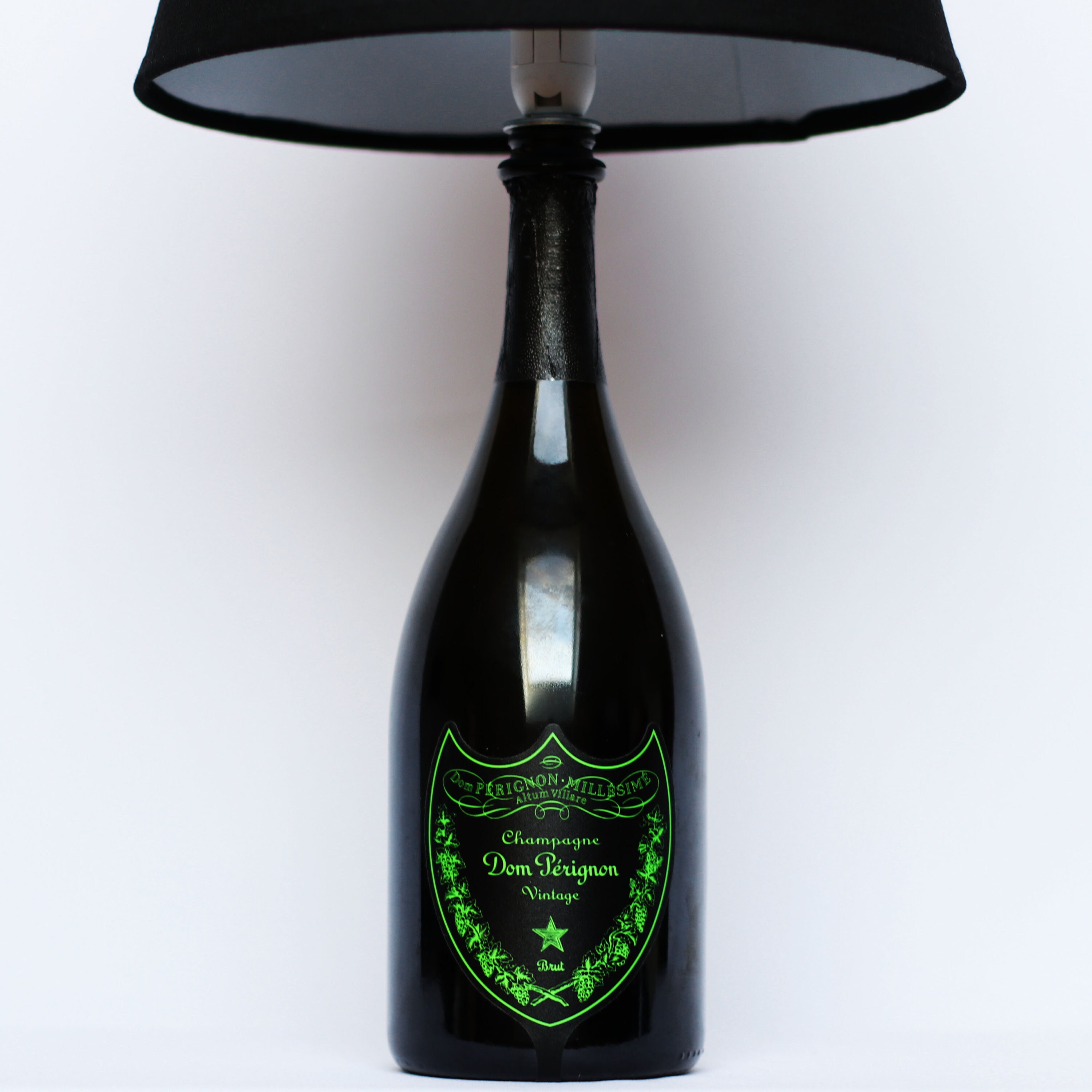 Dom Pérignon Luminous Bottle Lamp, Luxury Lamp, Green Luminous Label - Etsy