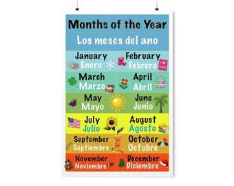 Meses Del Ano - Etsy
