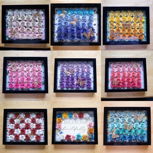 Flower Shadow Box - Etsy