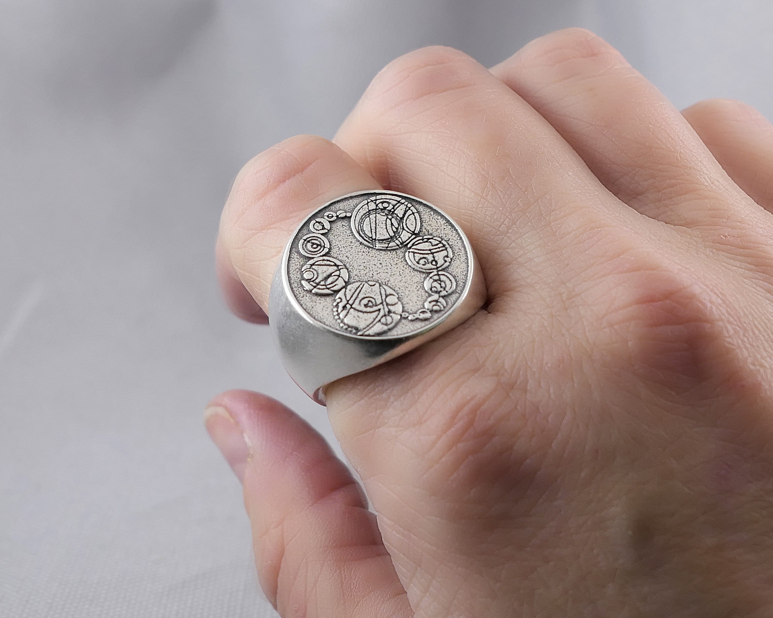 Sterling Silver Doctor Who Masters Ring, Doctor Who Ring, Sci-fi Ring ...