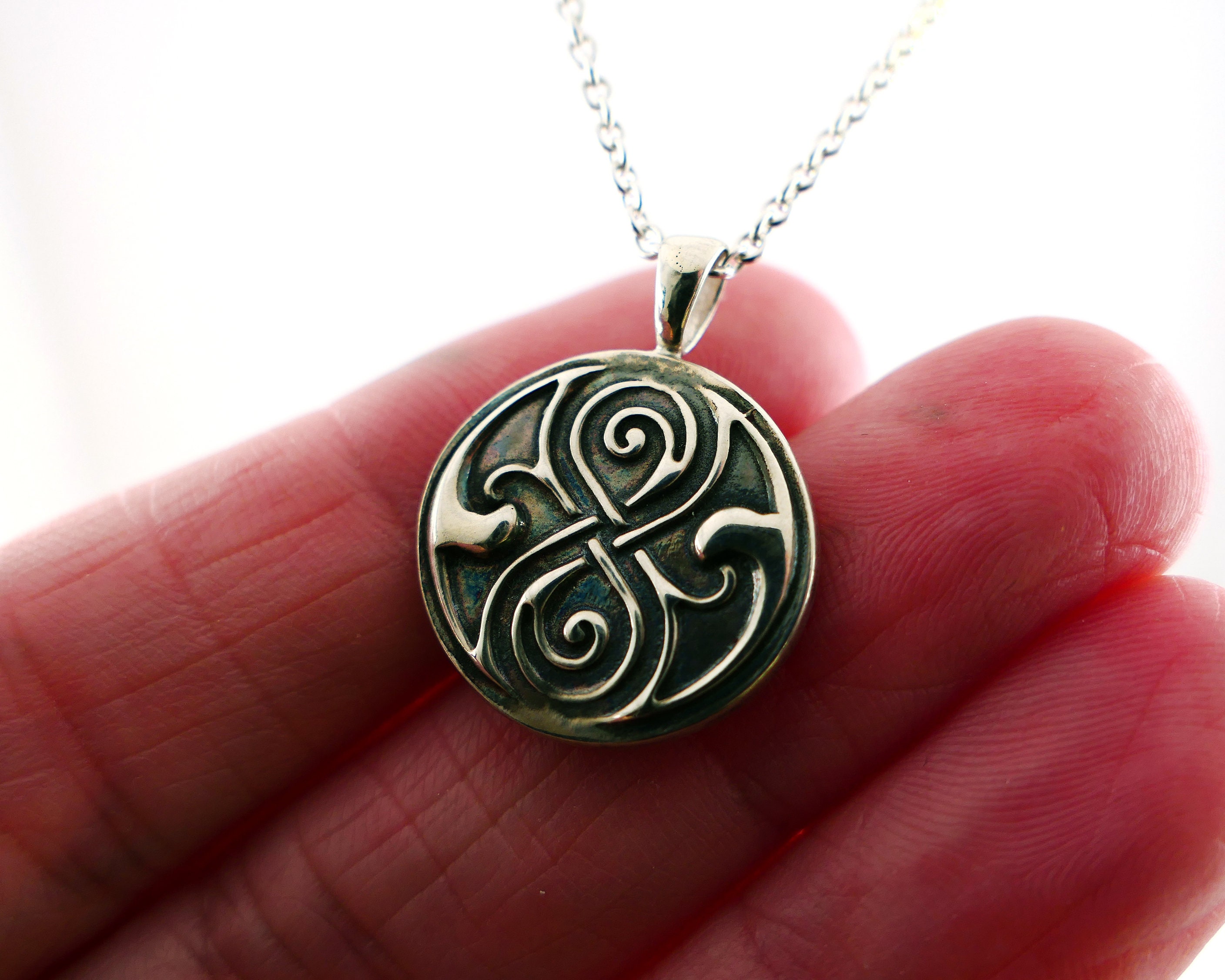 Sterling Silver Seal of Rassilon Necklace Doctor Who - Etsy