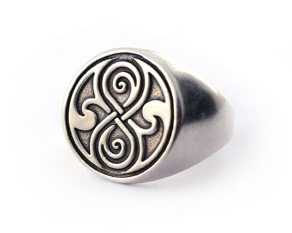 Sterling Silver Seal of Rassilon Ring Doctor Who Ring Sci-fi | Etsy