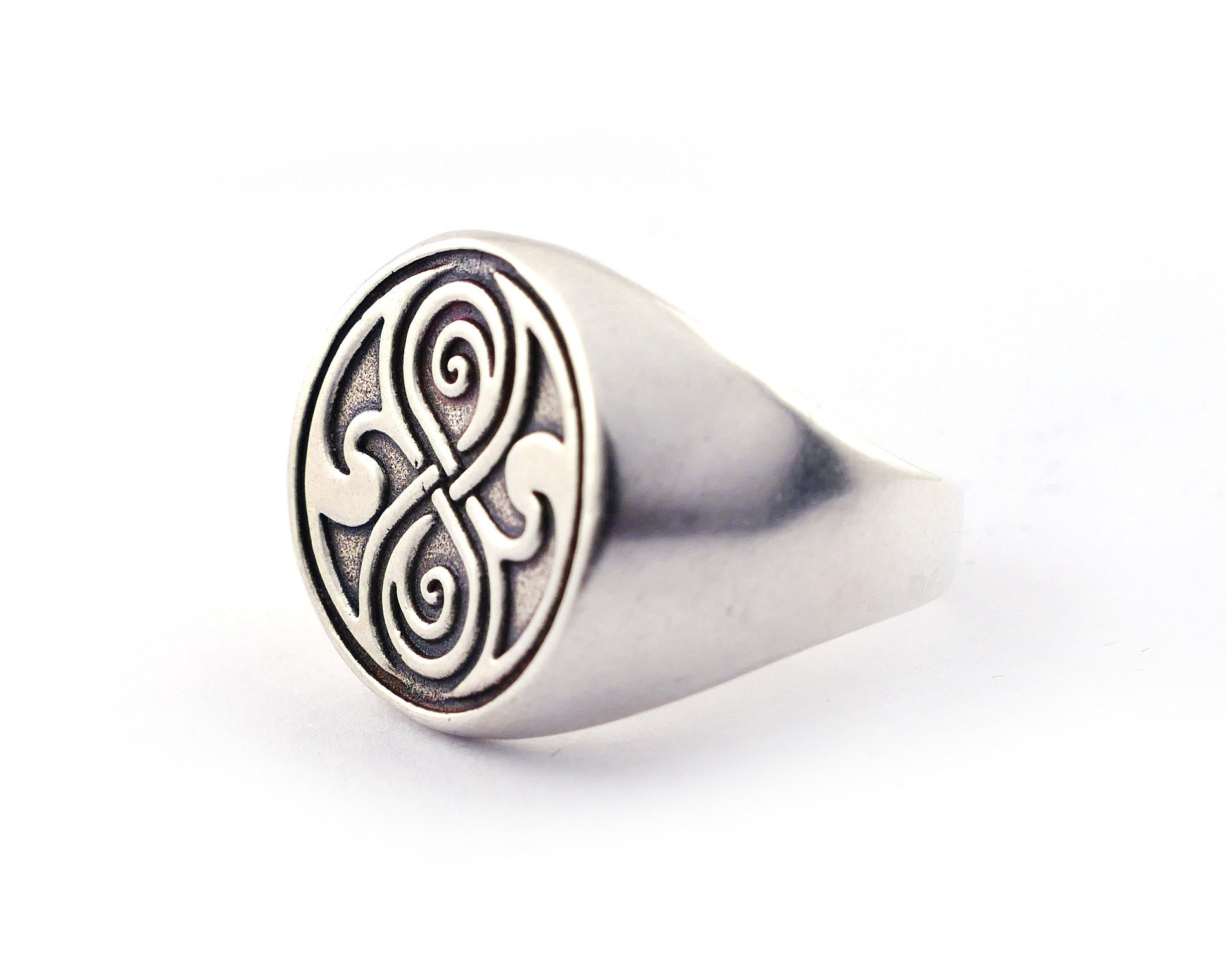 Sterling Silver Seal of Rassilon Ring Doctor Who Ring Sci-fi - Etsy Canada