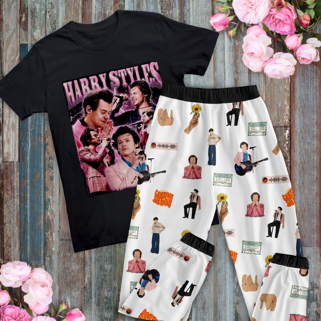 Harry Styles Pajamas Set, Personalized Family Pajamas, Family Christmas ...