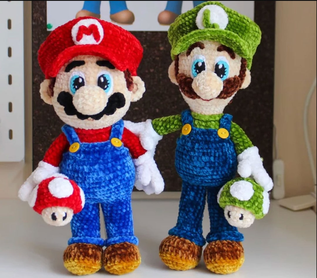 Combo 2 in 1 Super Mario Crochet Pattern, Super Mario Bros Crochet ...