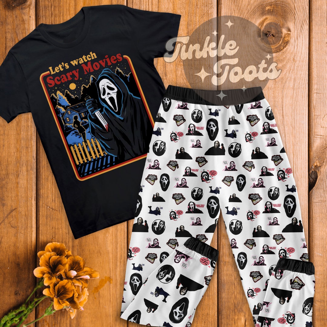 Character Horror Movie Pajamas Set, Ghostface Pajamas for Adult and ...