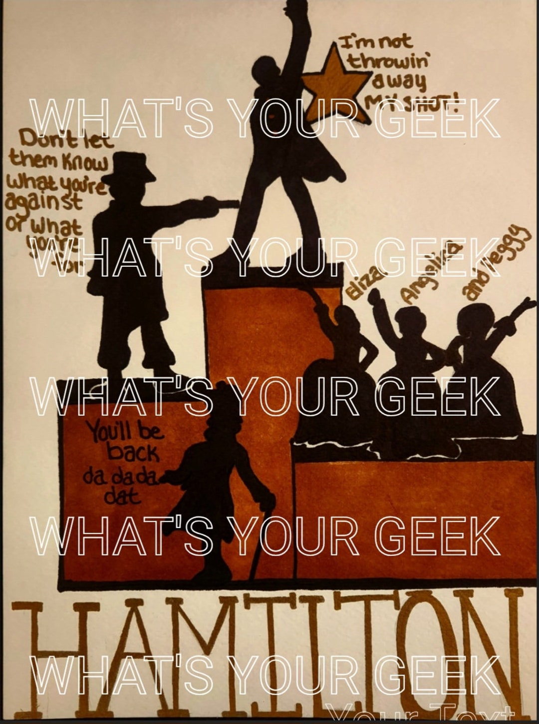 Broadway Hamilton Poster Print - Etsy