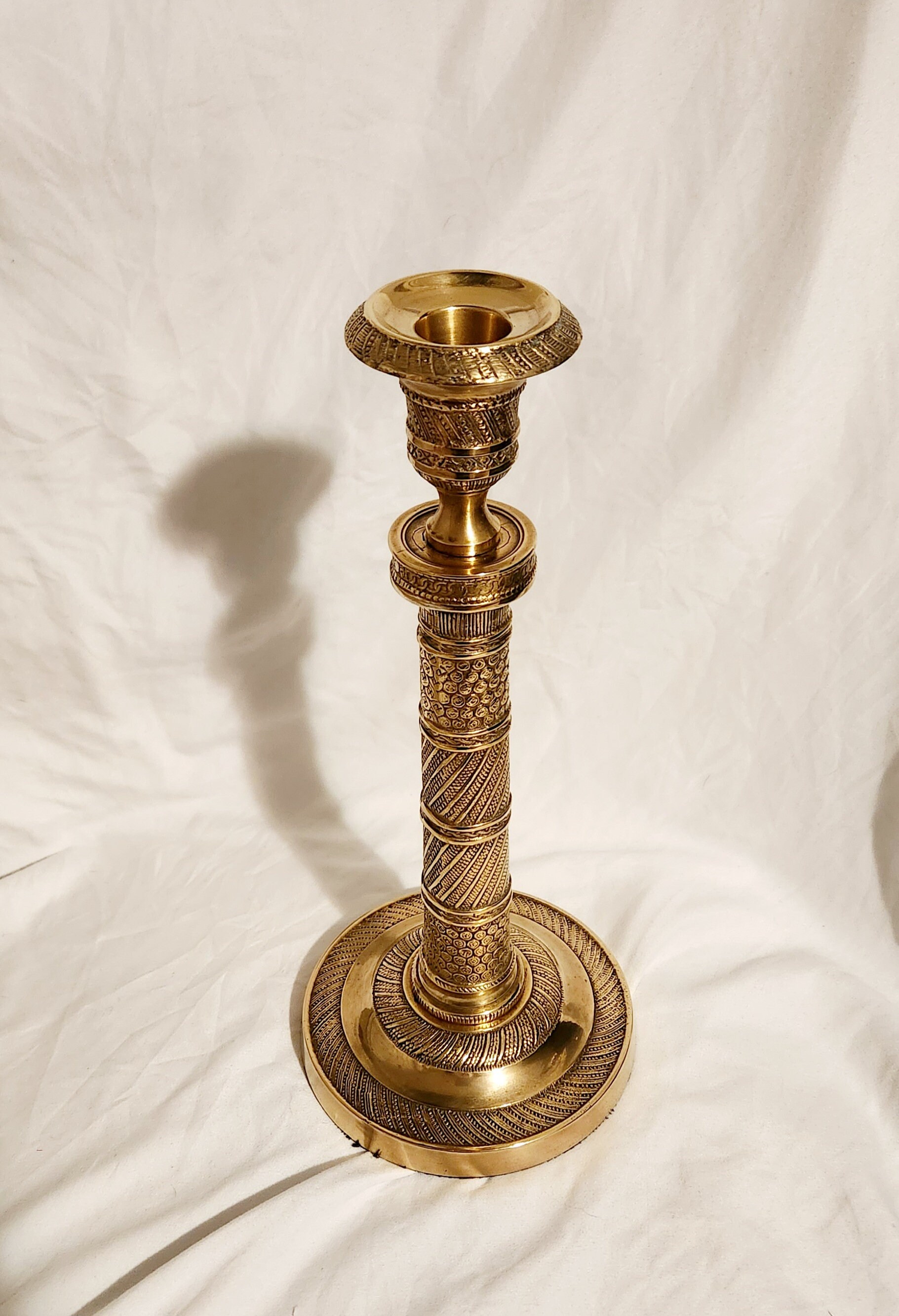 Vintage Brass Candlestick Museum Reproduction - Etsy
