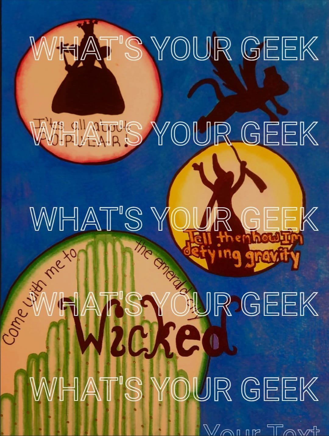 Broadway Wicked Print - Etsy