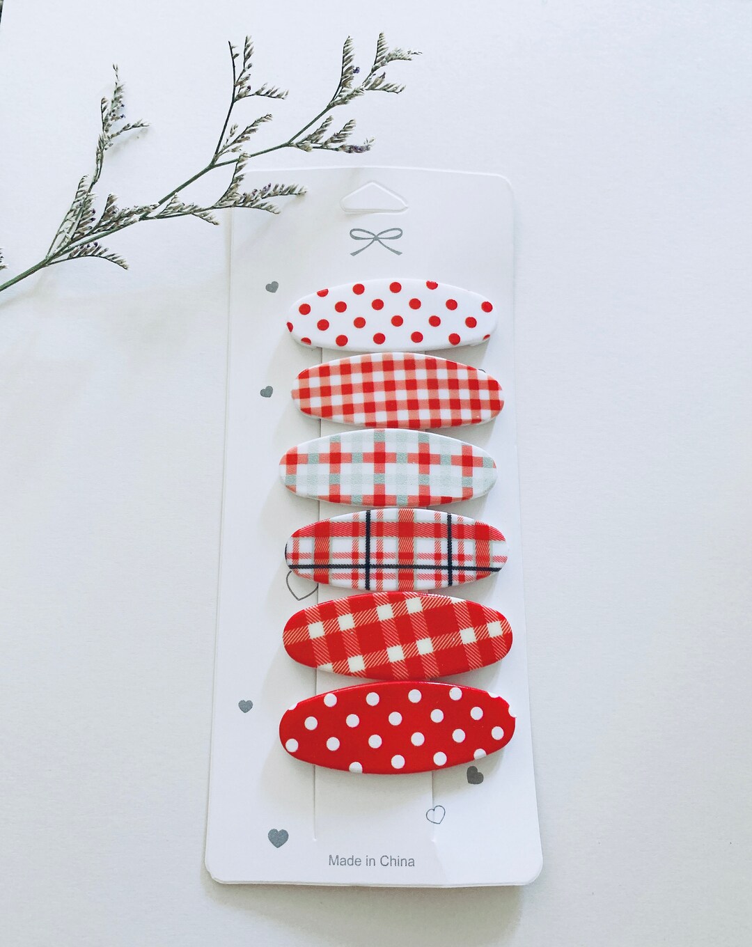 Set of Six (6) Snap Hair Clips - Etsy