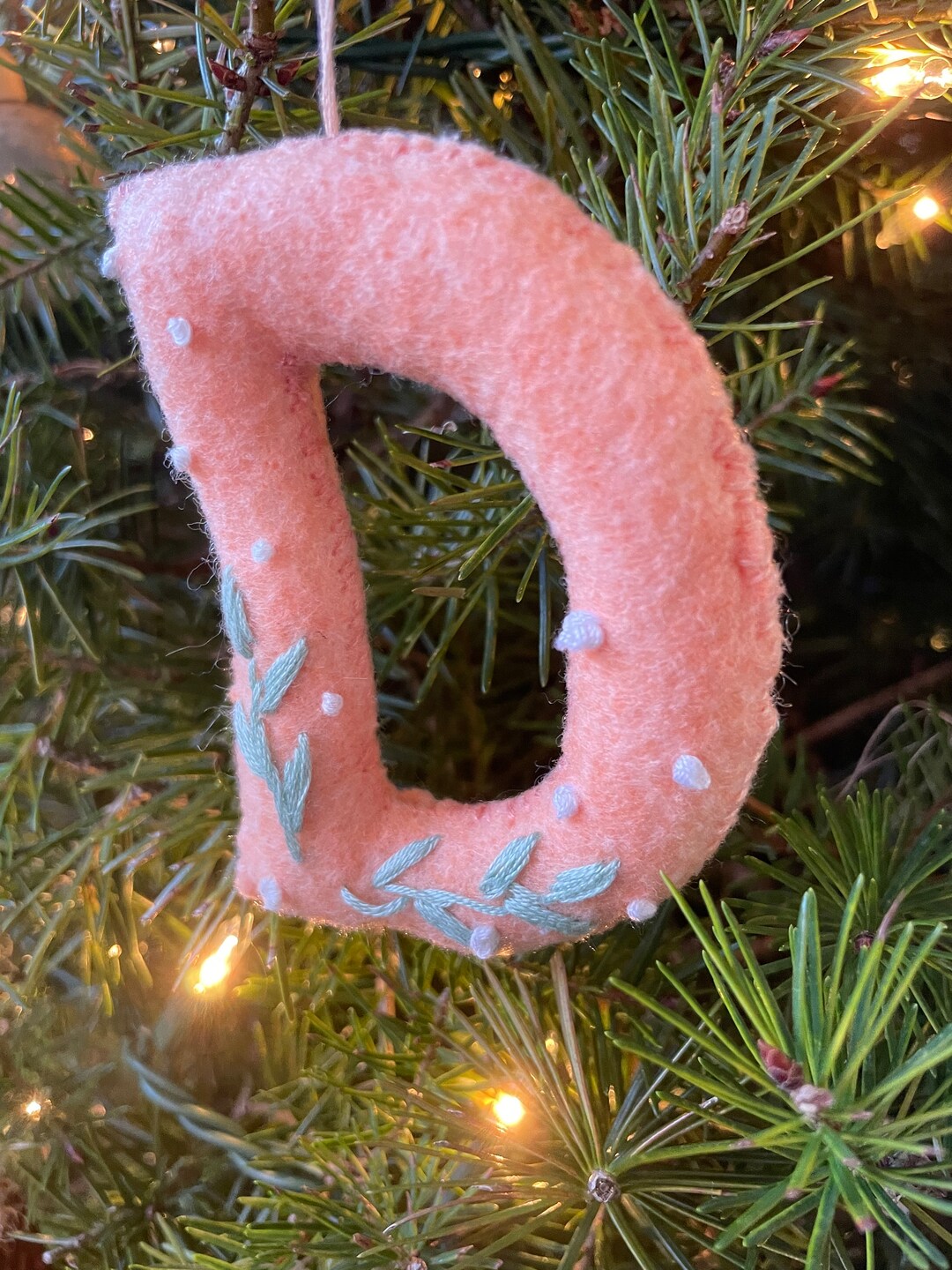 Custom Felt Letter Ornament - Etsy