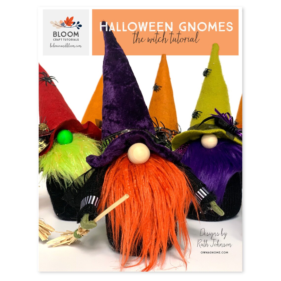 Halloween Witch Gnome Sewing Pdf Pattern Tutorial Sewing Etsy