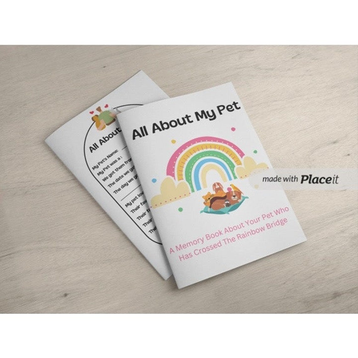 Pet Loss Workbook I Miss My Pet Book Mourning the Loss of a Pet Pet ...