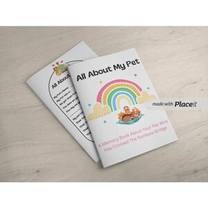 Pet Loss Workbook | I Miss My Pet Book | Mourning the Loss of a Pet ...