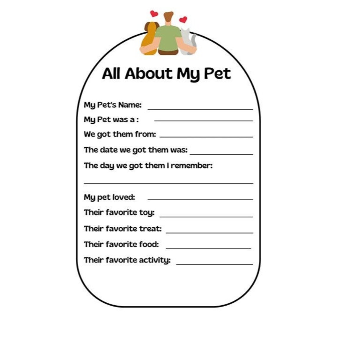 Pet Loss Workbook I Miss My Pet Book Mourning the Loss of a Pet Pet ...