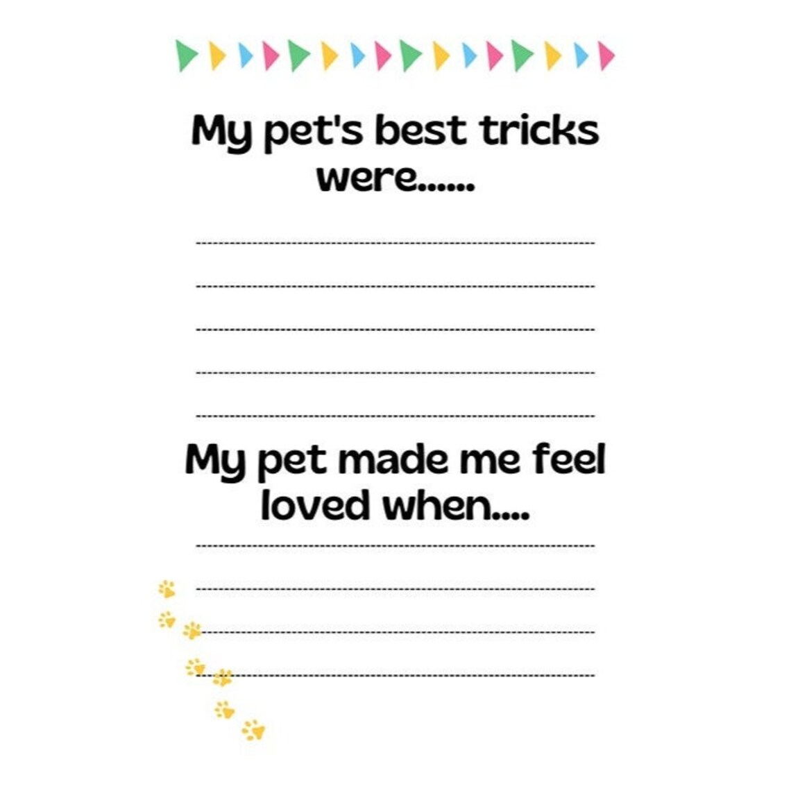 Pet Loss Workbook I Miss My Pet Book Mourning the Loss of a Pet Pet ...