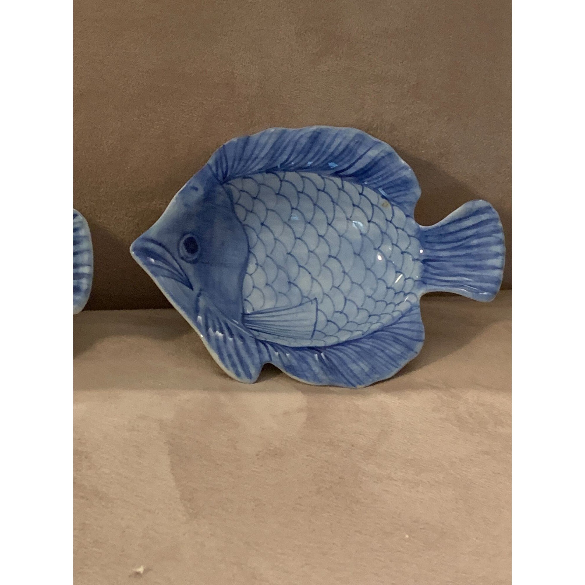 STRATA GROUP Thailand Ceramic Hand Painted Fish Dishes Set - Etsy