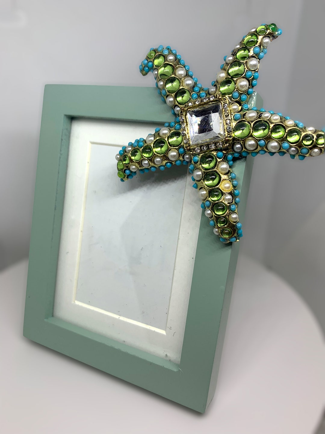 Glitzy Starfish Photo Frame - Etsy