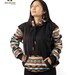 Indigenous Floral Zip Hoodie: Sleeve Detail Jacket, First Nation Flower ...