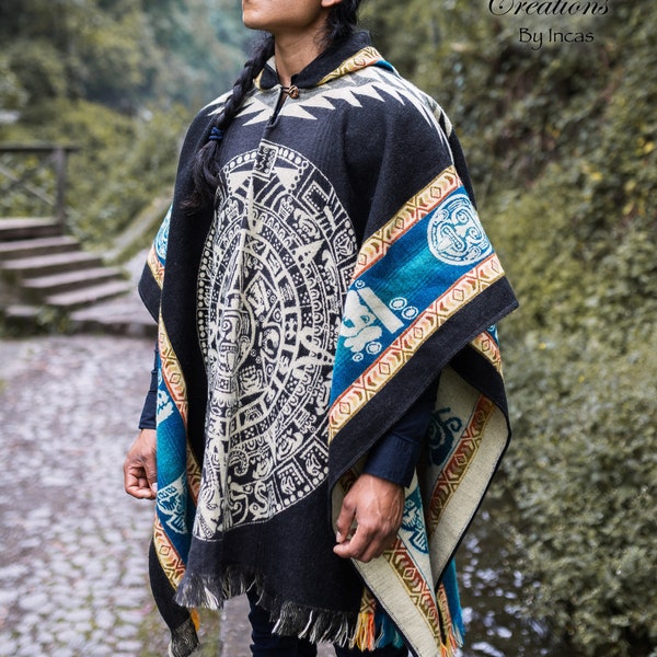 Aztec Poncho - Etsy