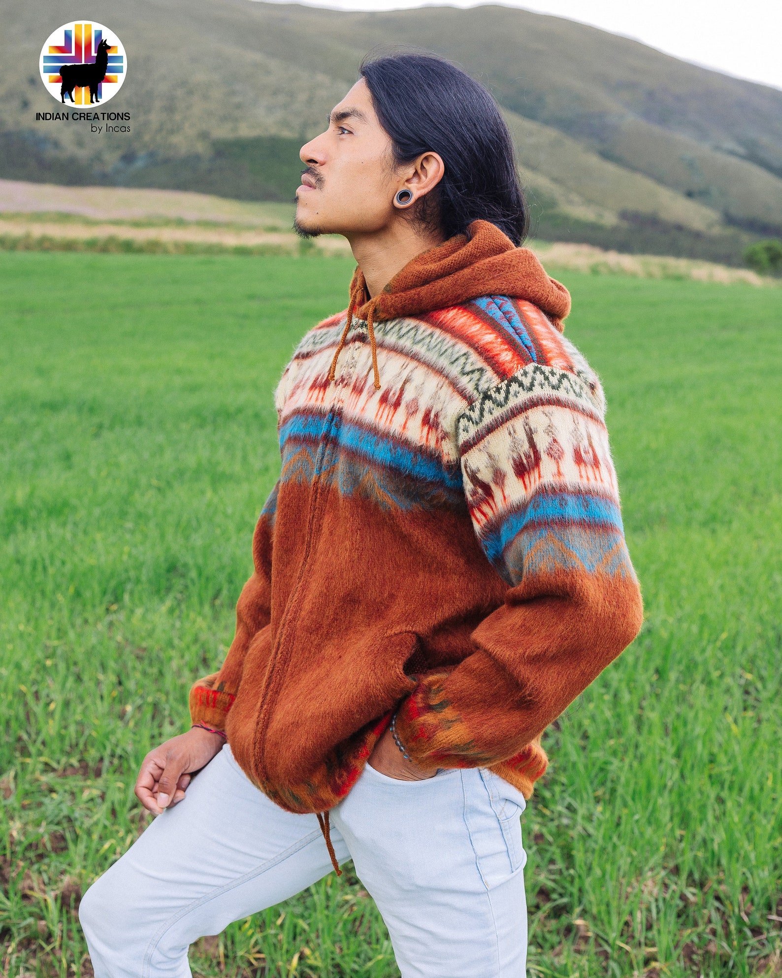 Alpaca Jacket. autumn Fields Unisex Use. Handcrafted by - Etsy