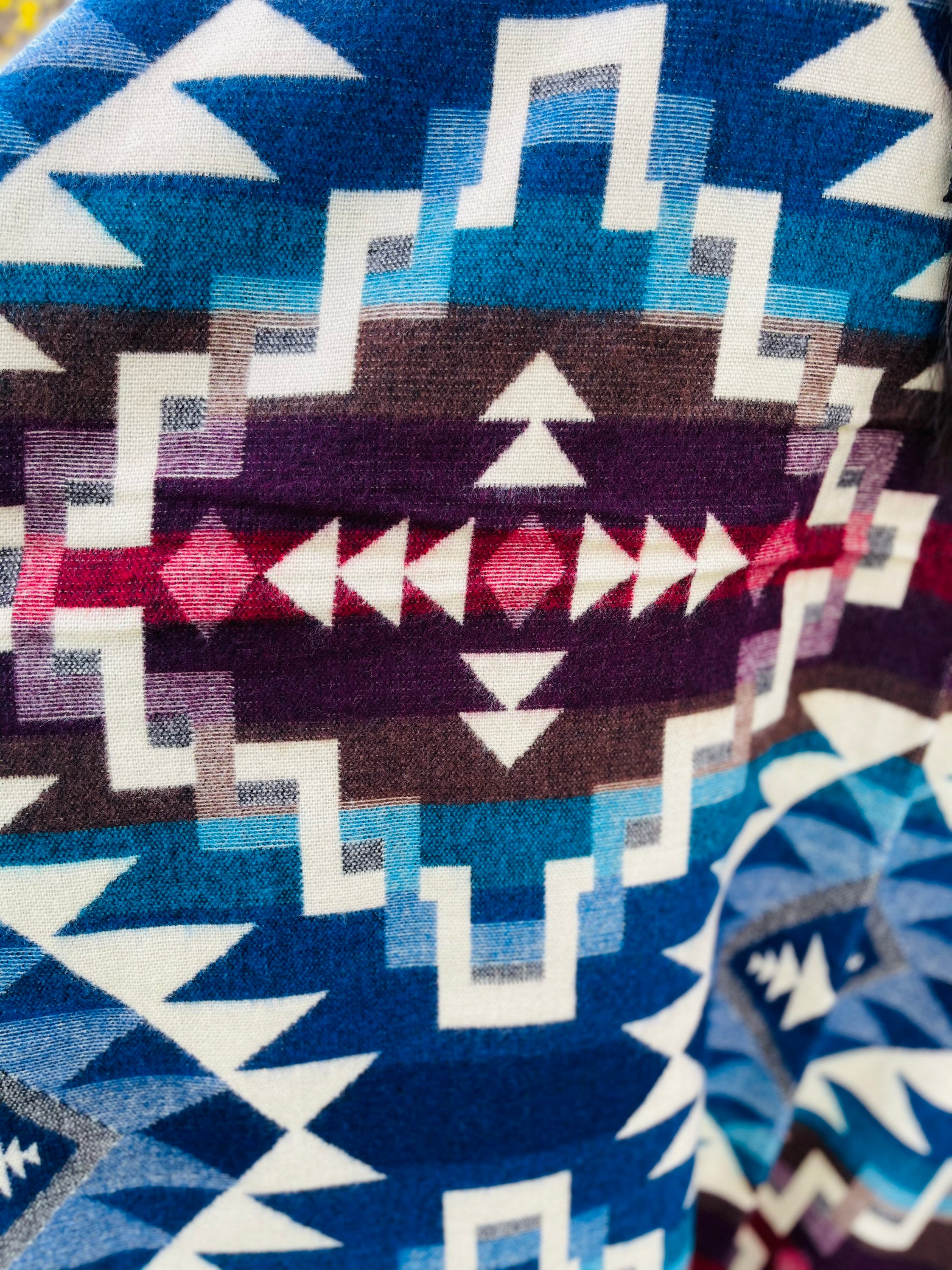 Handmade Alpaca Blanket. (crystal Channel) Designed by Indigenous ...