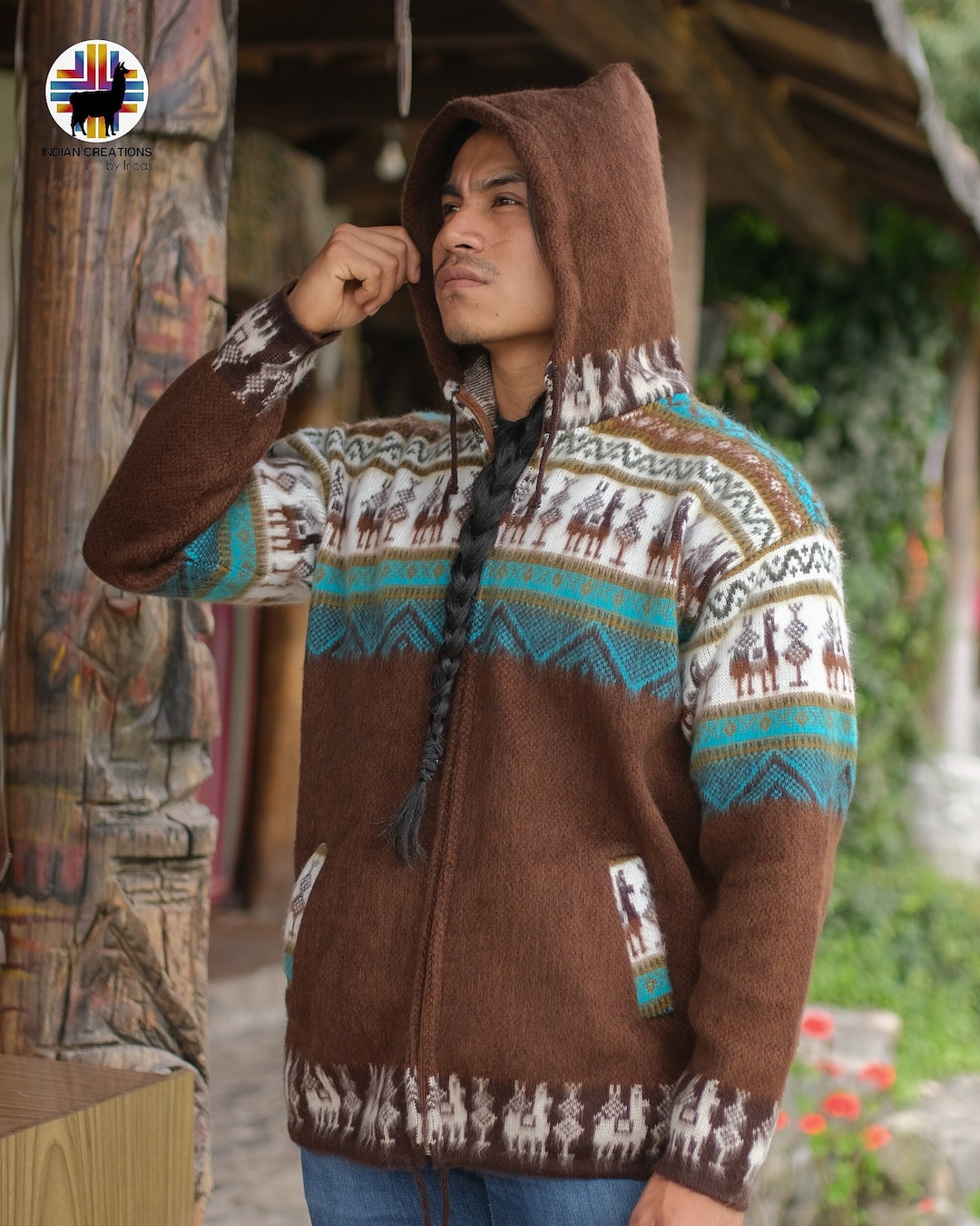 Exclusive Design Alpaca Wool Jacket (alpaca at Colorado Lagoon) Crafted ...