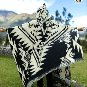 Alpaca Wool Poncho (mystic Forest)handcrafted by Indigenous Hands. Soft ...