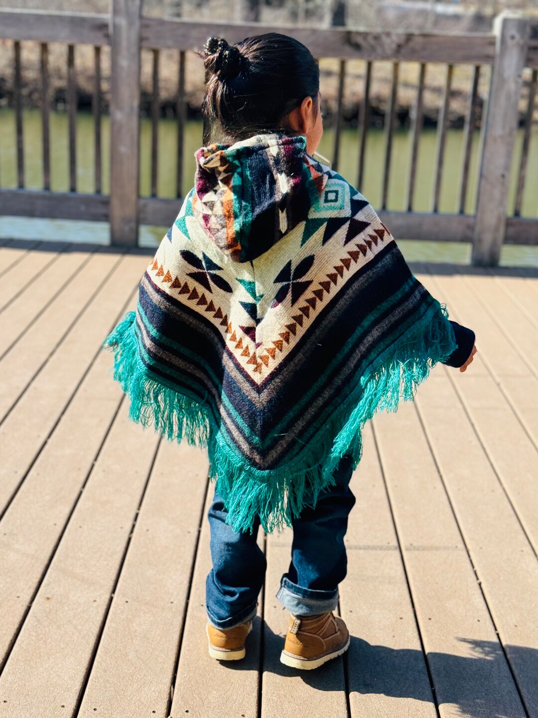 Handmade Alpaca Toddlers/kids Poncho Size 6 . Super Soft, Super Warm ...