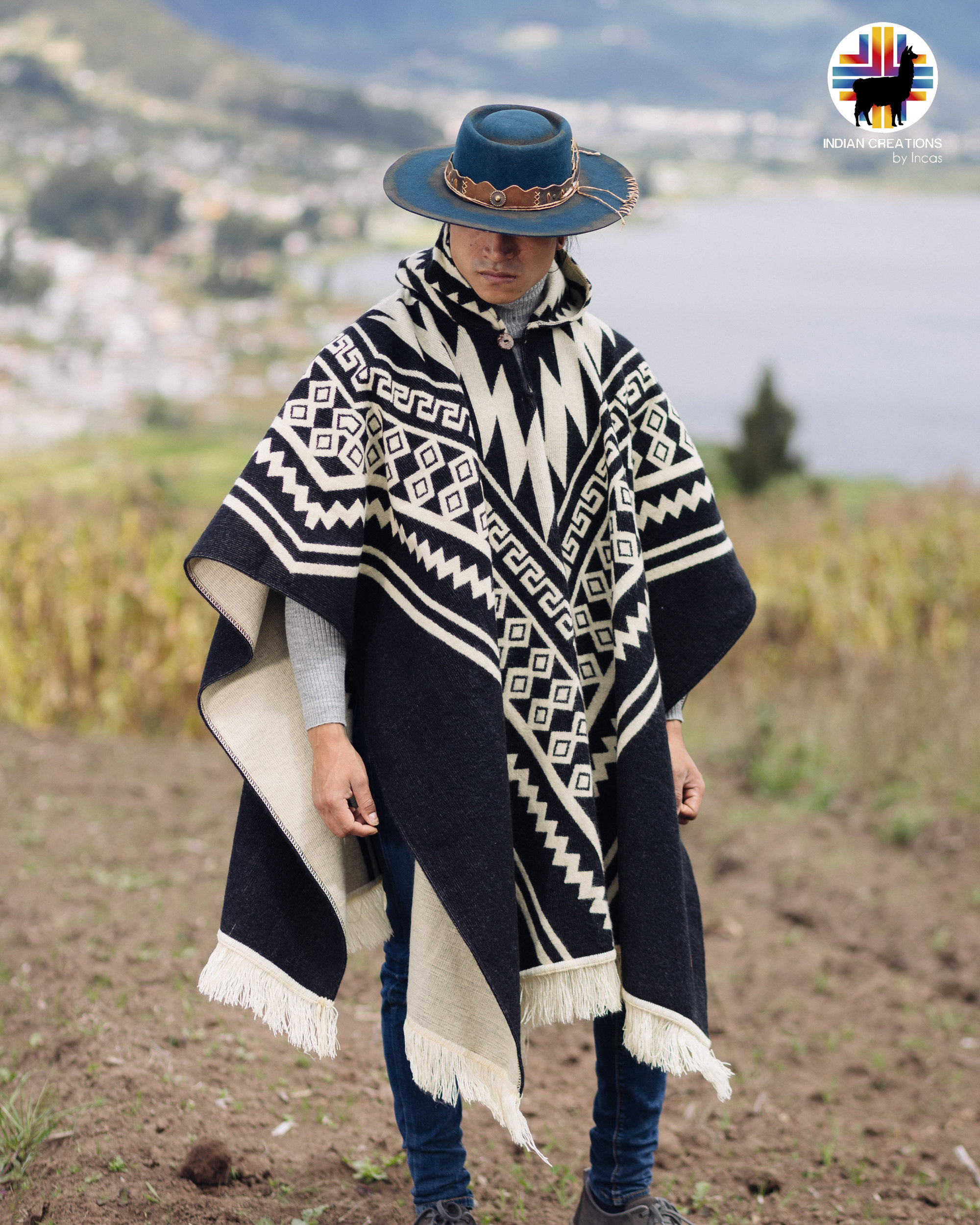 Alpaca Wool Poncho. (mystic Forest II) Crafted by Indigenous Hands ...