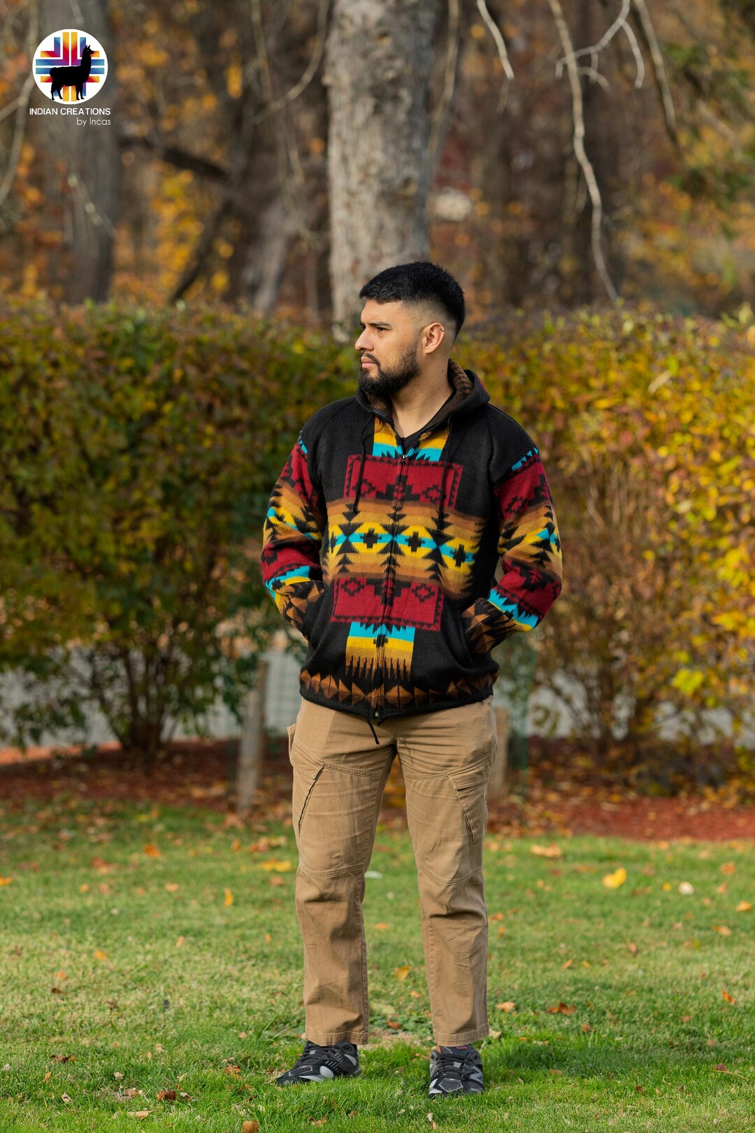 Alpaca Wool Jacket. (canna Lily) Handcrafted by Indigenous Hands ...