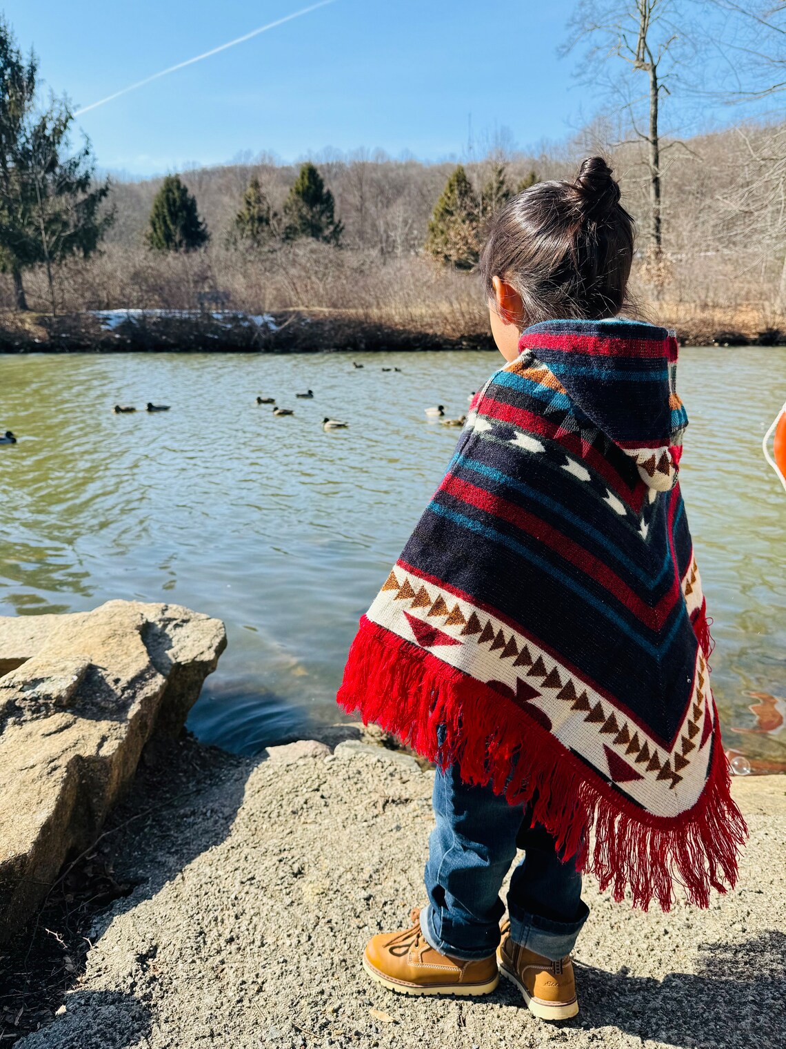 Handmade Alpaca Toddlers/kids Poncho Size 6 . Super Soft, Super Warm ...