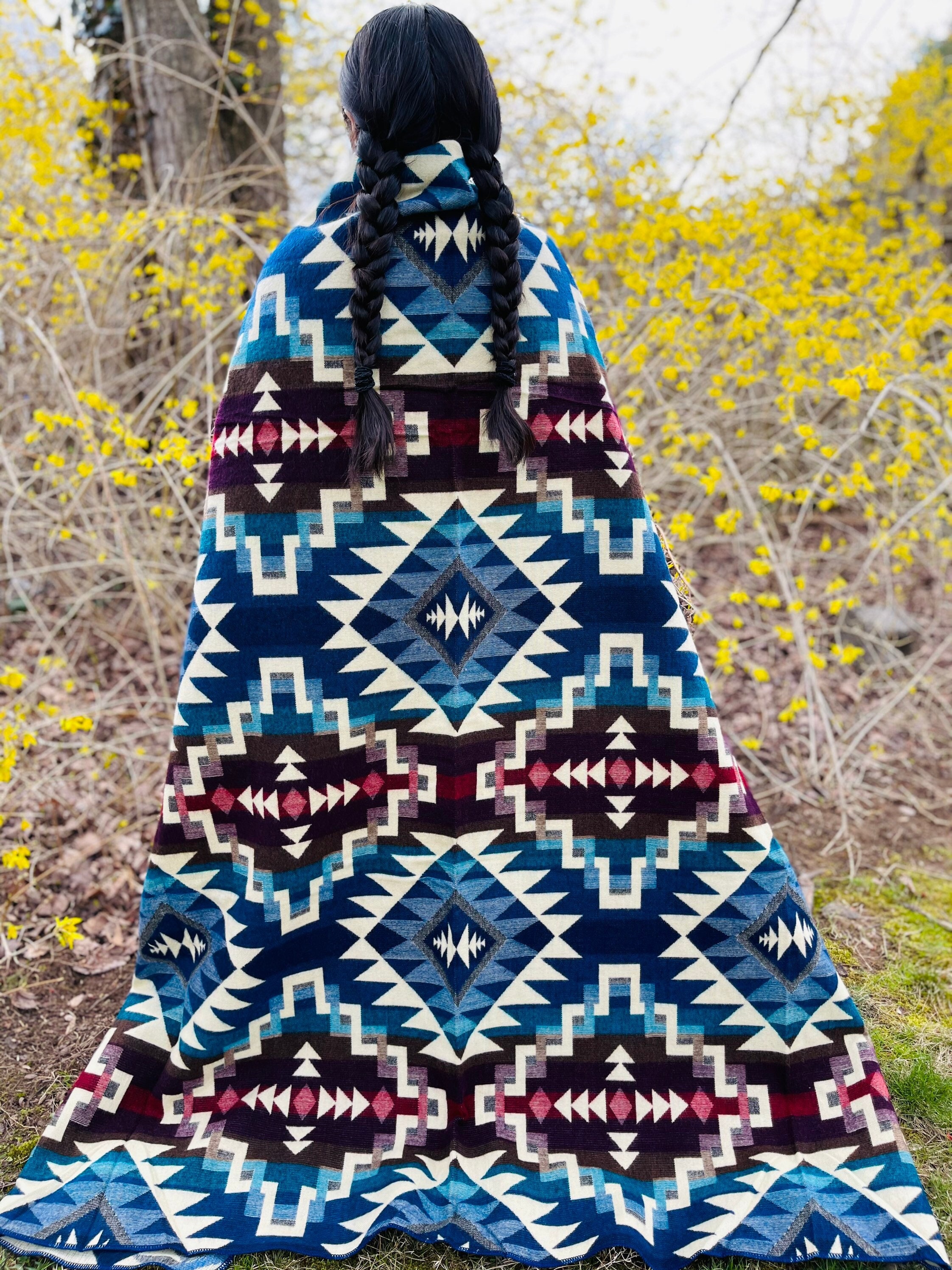 Handmade Alpaca Blanket. (crystal Channel) Designed by Indigenous ...