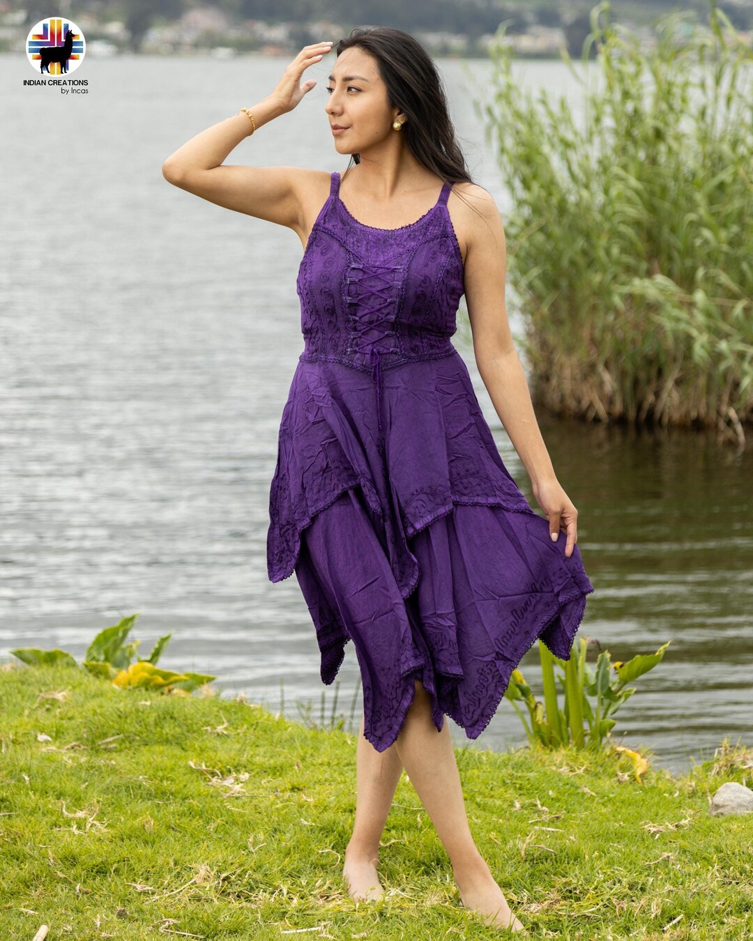 Hand-embroidered Hippie Dress. Bohemian Style. Super Comfortable and ...