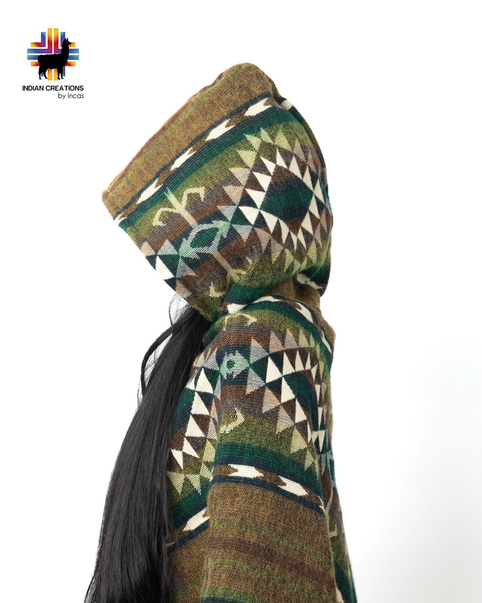 Unisex Alpaca Poncho. V-shaped Style. Exclusively Created by Indigenous ...