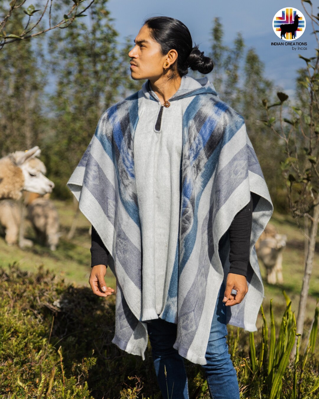 Baby Alpaca Poncho. Geometric Patterns Created by Indigenous Crafters ...