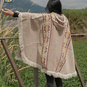 Exclusive Sheep Wool Cape. (desert Sunset) Open Front With Hood ...