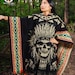 Beautiful Alpaca Wool Poncho (chief's Blood II) Handcrafted by ...
