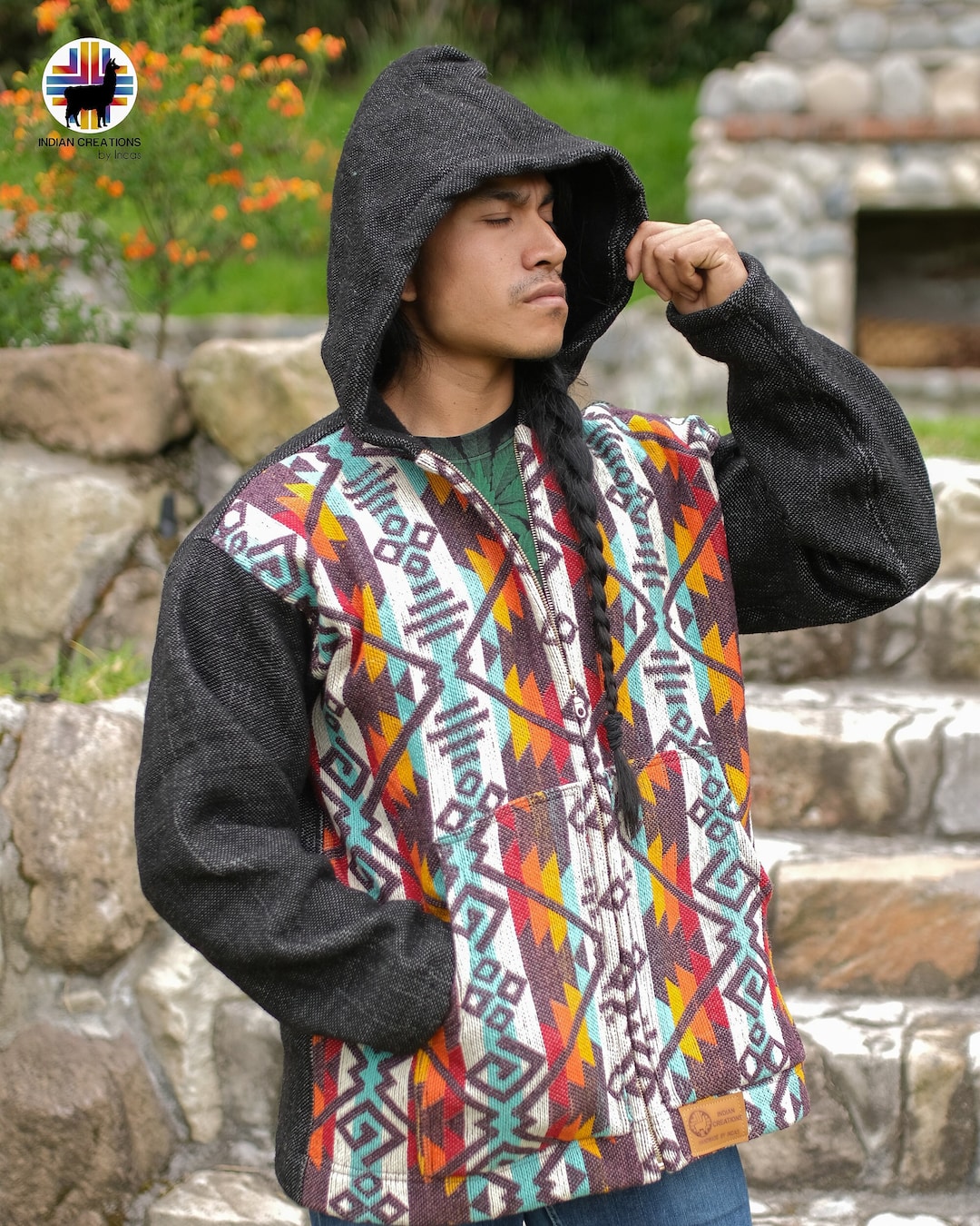 Handmade Sheep Wool Jacket (ocean Sunrise). Handcrafted by Indigenous ...