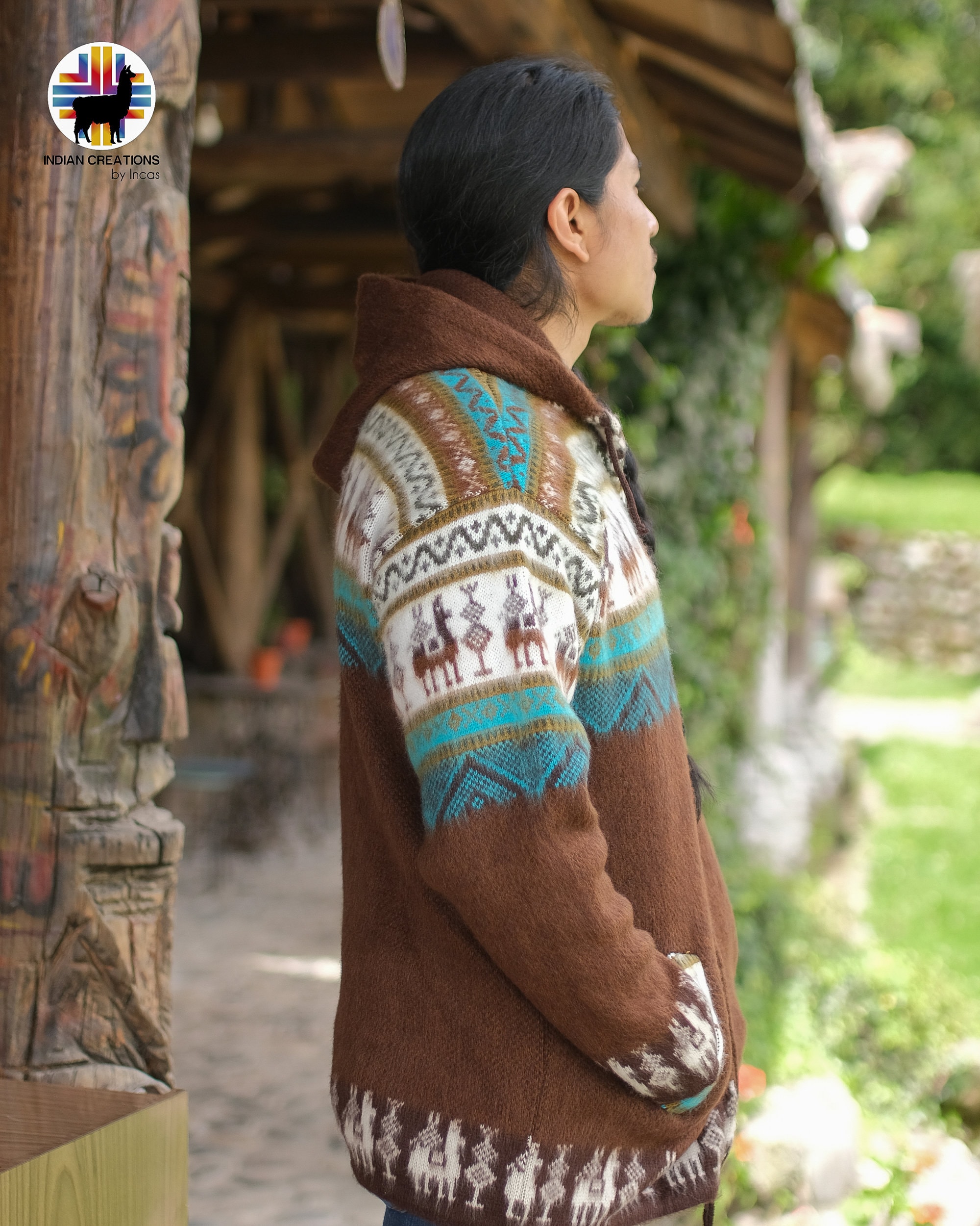 Exclusive Design Alpaca Wool Jacket (alpaca at Colorado Lagoon) Crafted ...