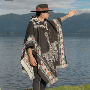 Unisex Alpaca Wool Poncho. cusco Alpaca One Size. Exclusively ...