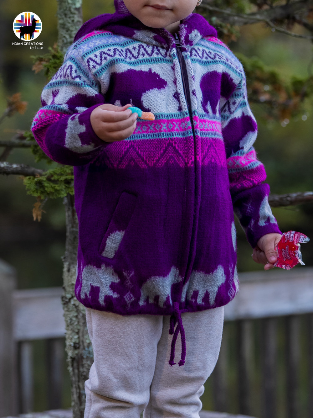 Handmade Alpaca Wool Toddlers/kids Jackets. (purple Sensation) Super ...
