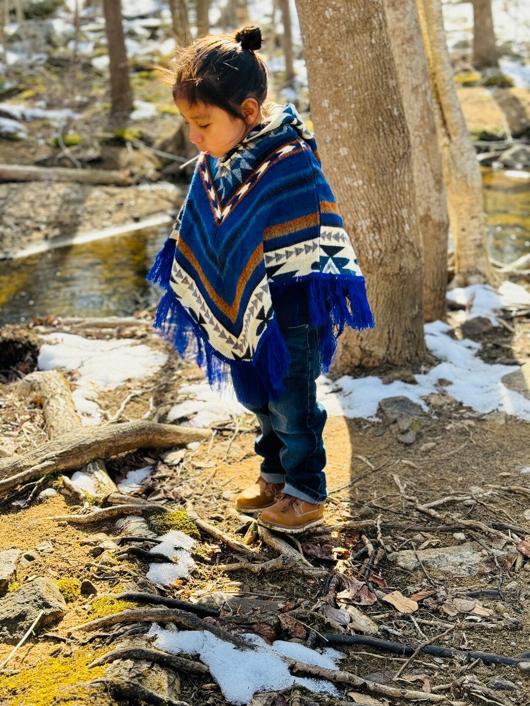 Handmade Alpaca Toddlers/kids Poncho Size 2 . Super Soft, Super Warm ...