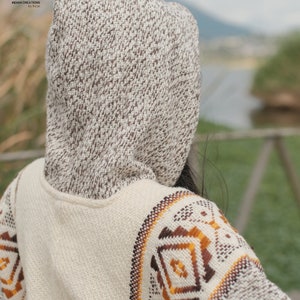 Handmade Wool Cape: Ecuadorian Hooded Poncho, Open Front - Etsy