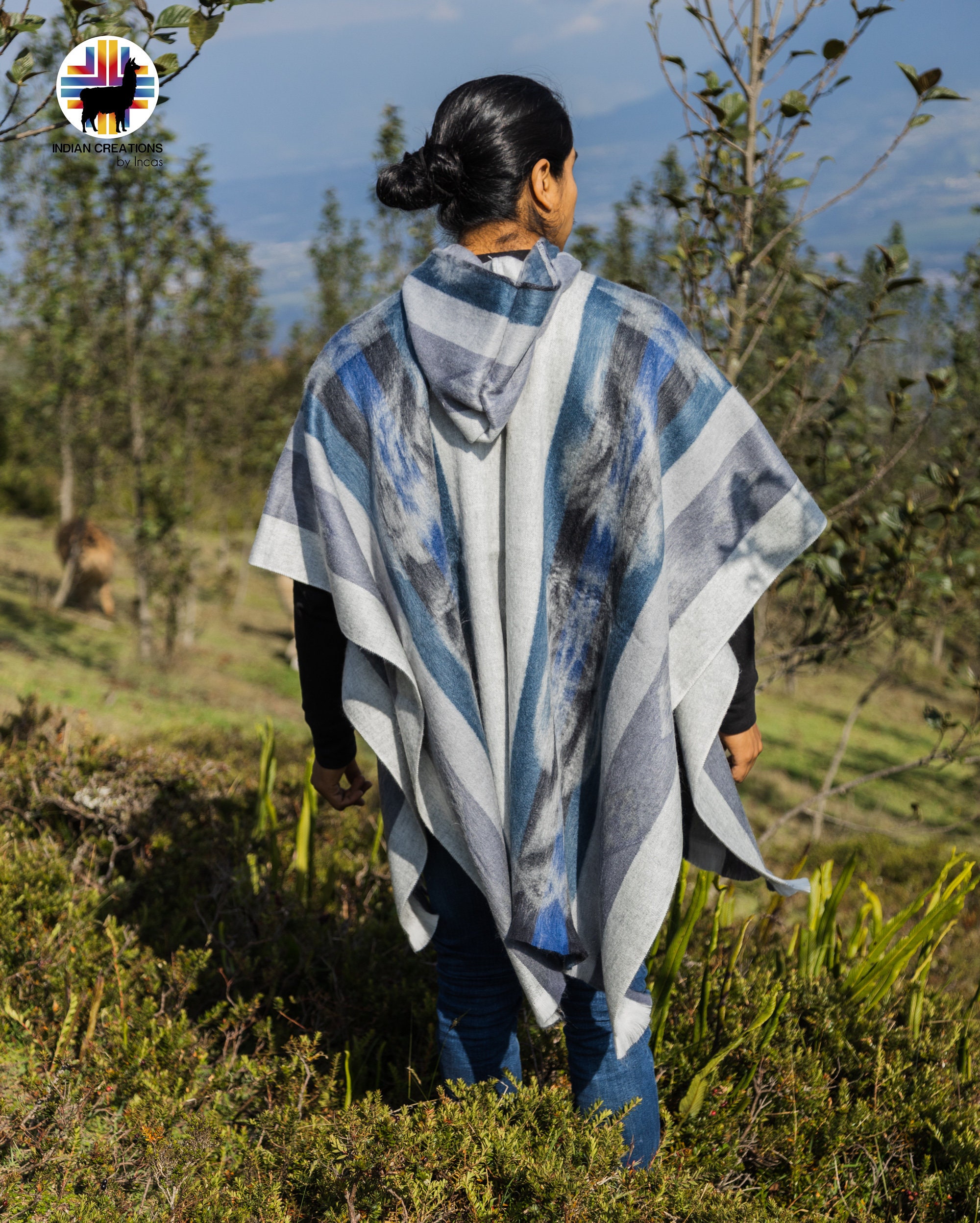 Baby Alpaca Poncho. Geometric Patterns Created by Indigenous Crafters ...