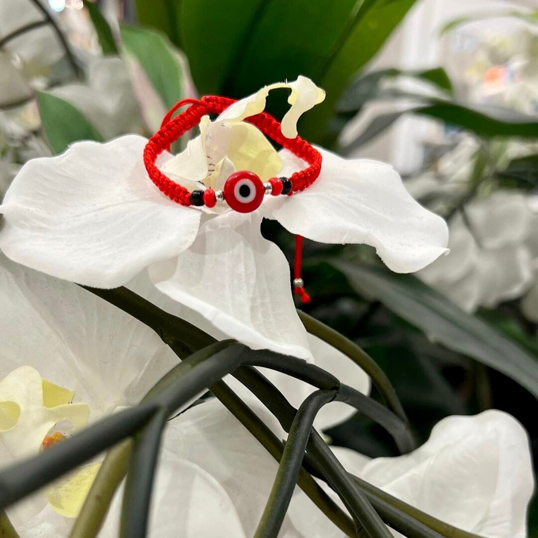 Evil Eye Bracelet. Handmade Red String Bracelet. Mal De Ojo Bracelet ...