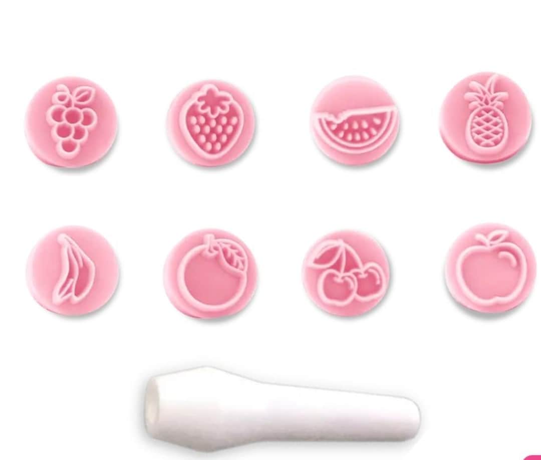 Fruit Shapes Stud Polymer Clay Stamp | Polymer Clay Sea Stamp Tools ...
